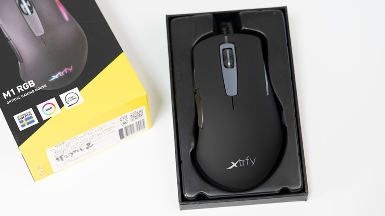 Xtrfy M1 RGB レビュー。ラバーコーティングのかぶせもち向けエルゴマウス | GameGeek