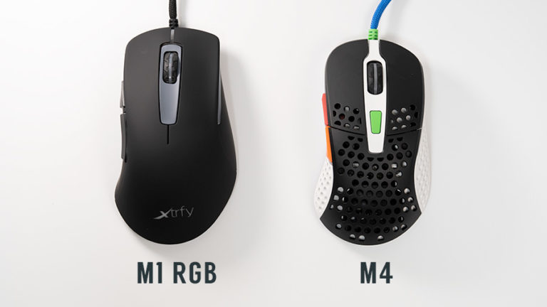 Xtrfy M1 RGB レビュー。ラバーコーティングのかぶせもち向けエルゴマウス | GameGeek