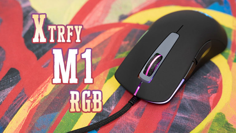 Xtrfy M1 RGB レビュー。ラバーコーティングのかぶせもち向けエルゴマウス | GameGeek